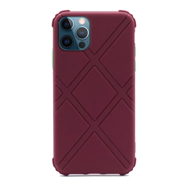 Maska Shield za iPhone 12/ 12 Pro bordo