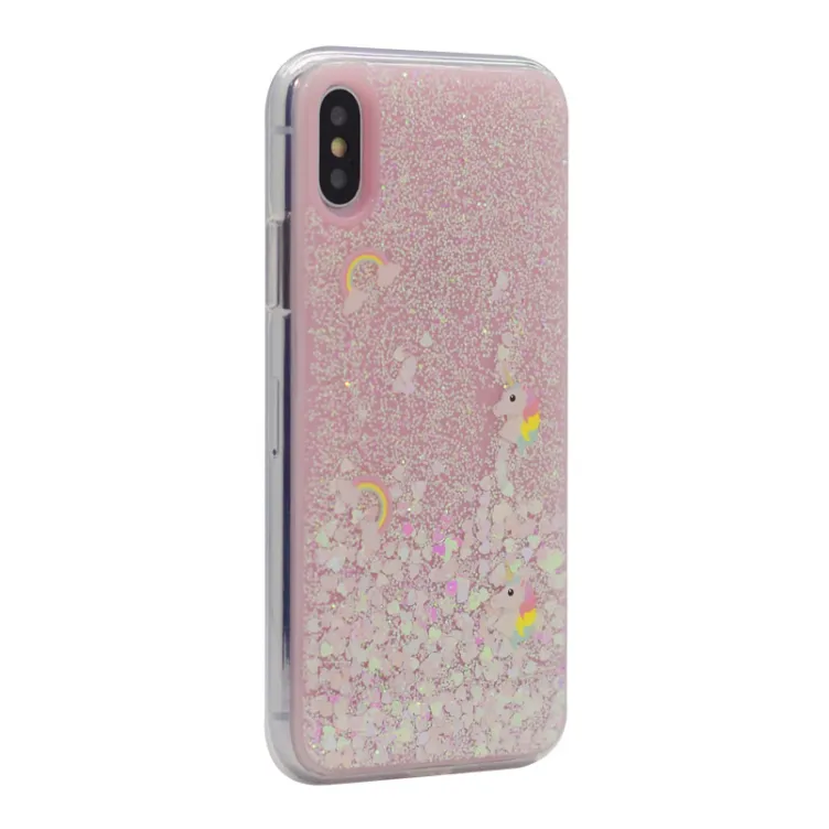 Maska Platina Unicorn za iPhone X/ XS svetlo roze