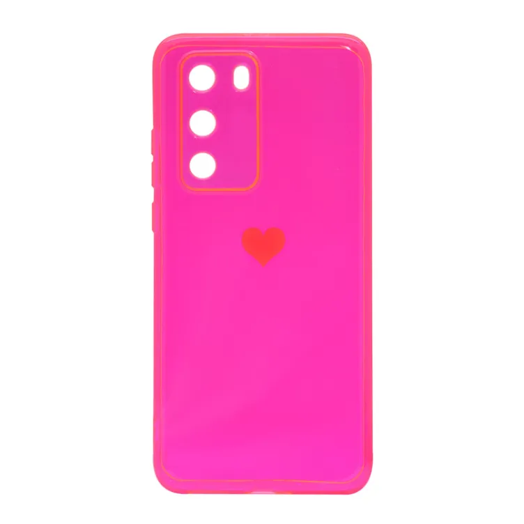 Maska Air Neon silicone za Huawei P40 pink