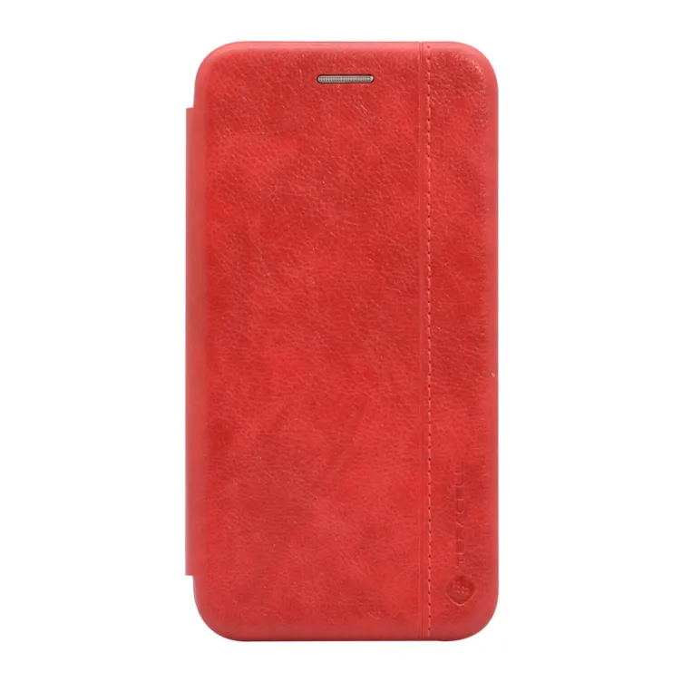 Maska na preklop Teracell Leather za Xiaomi Poco F2 Pro/ Redmi K30 Pro crvena