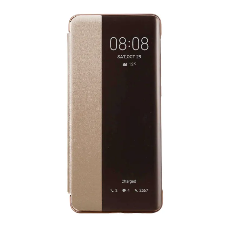 Maska na preklop Smart view cover za Huawei P40 Pro zlatna