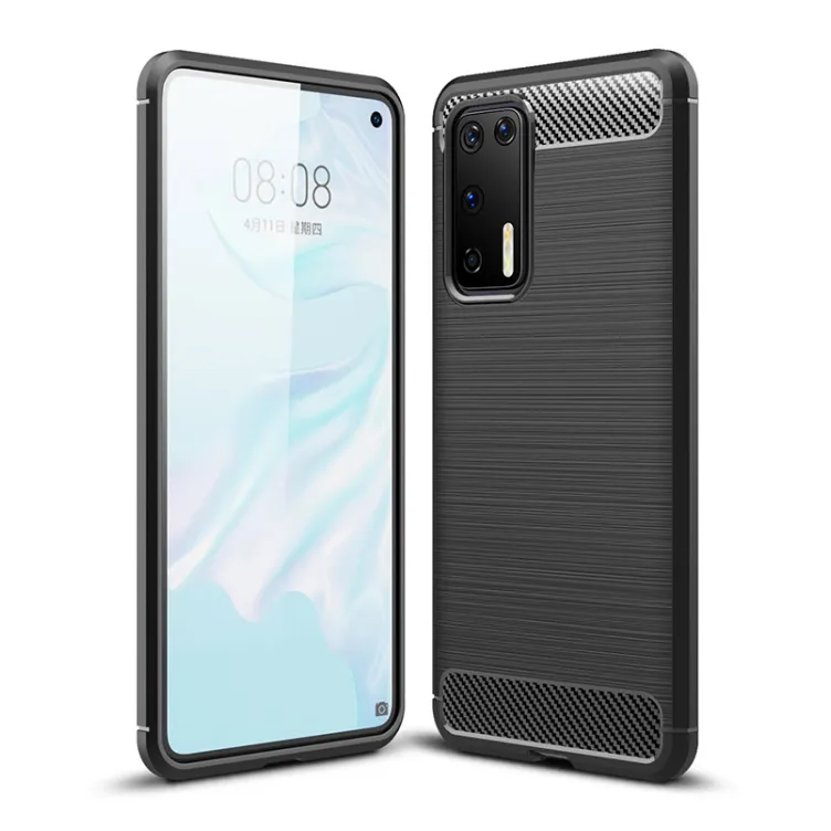 Maska Silicone Defender za Huawei P40 crna.