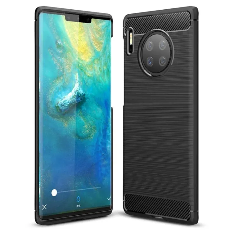 Maska Silicone Defender za Huawei Mate 30 Pro crna.