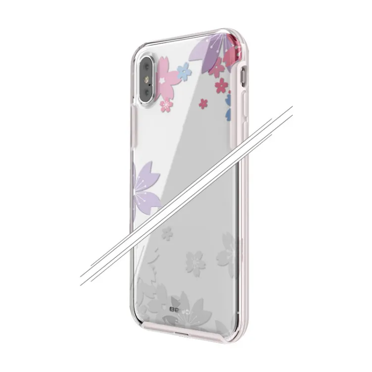 Maska Beiyo sakura za iPhone XS Max pink