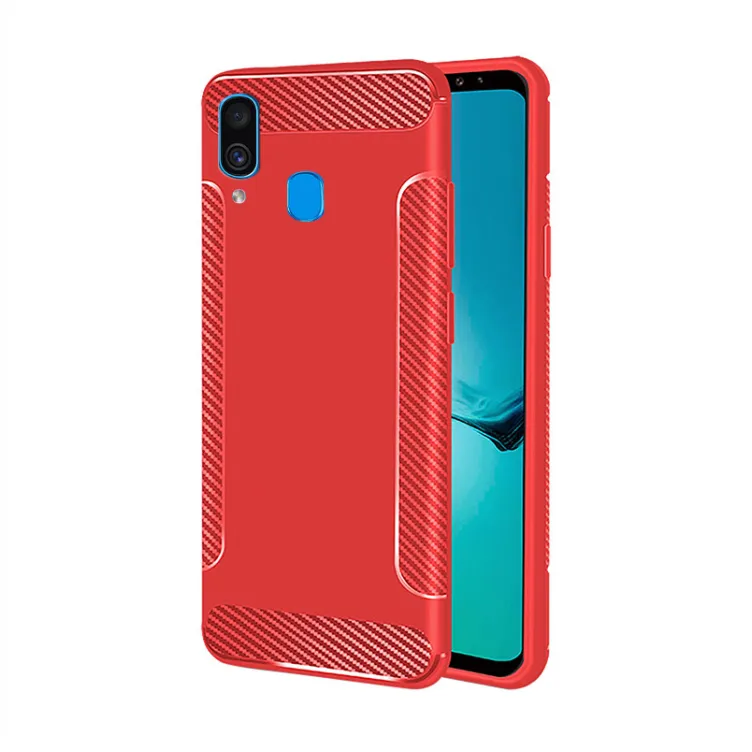 Maska Slim Fit za Samsung A20/ A205F/ A30/ A305F crvena.