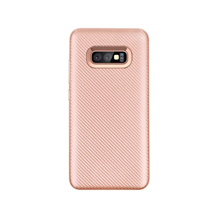 Maska Carbon fiber za Samsung S10e/ G970 roze zlatna
