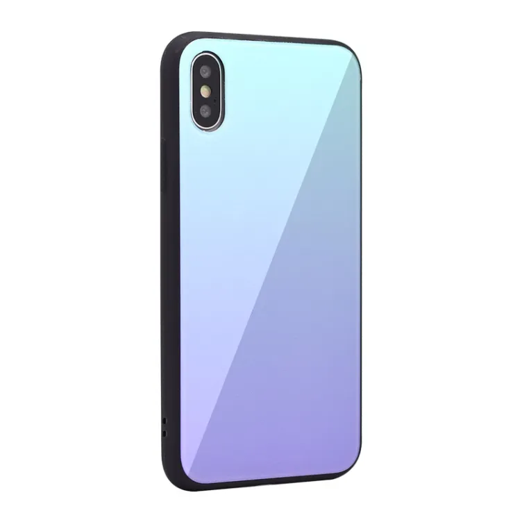 Maska Glass Mirror za iPhone XS Max plava.