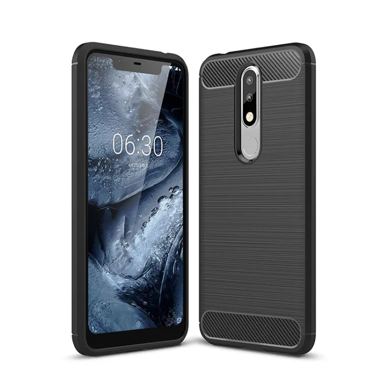 Maska Silicone Defender za Nokia 5.1 Plus/ X5 crna.