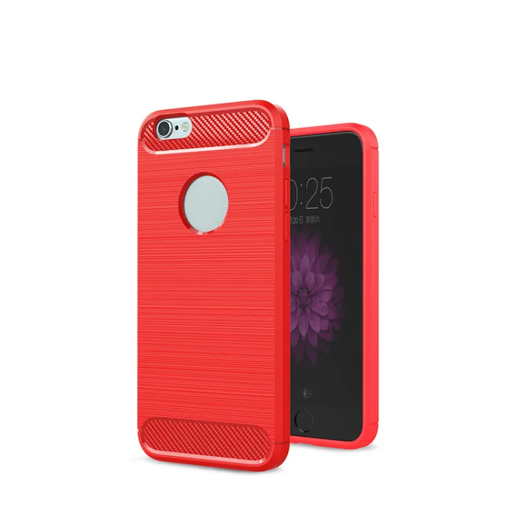 Maska Silicone Defender za iPhone 6 crvena.