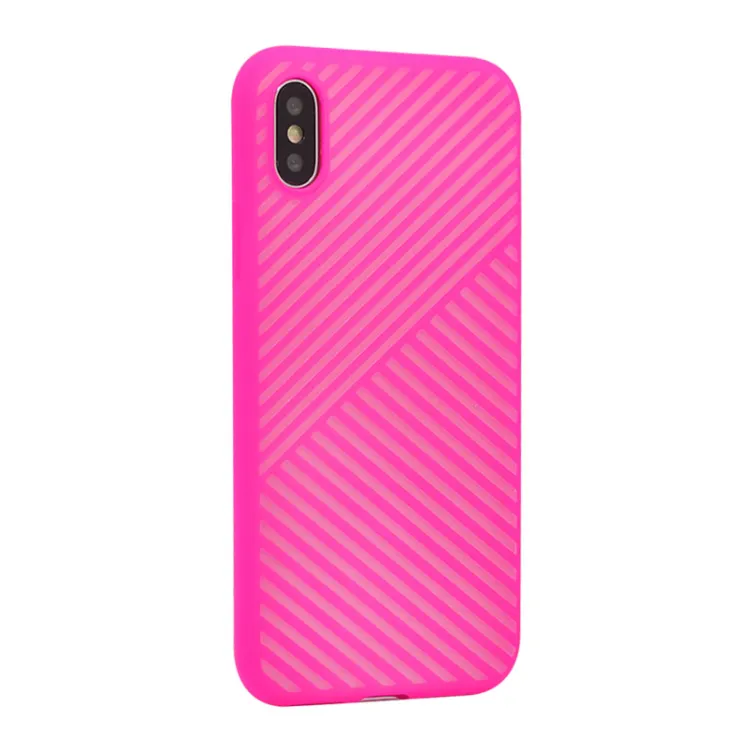 Maska Twill za iPhone X hot pink