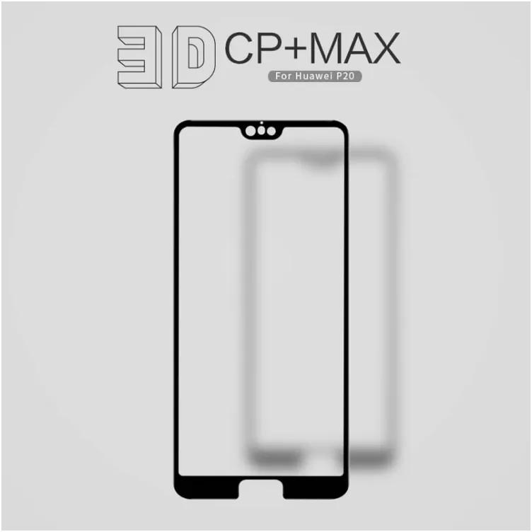 Zastitno staklo Nillkin 3D CP+ MAX za Huawei P20 crno FULL COVER.
