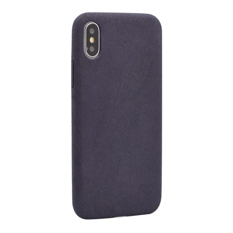 Maska Leather Plain za iPhone X plava