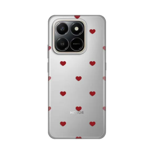 Silikonska futrola - maska print za Honor X7d 4G/400 Smart 5G Red Hearts