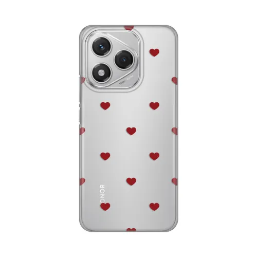 Silikonska futrola - maska print za Huawei Honor 400 Lite Red Hearts