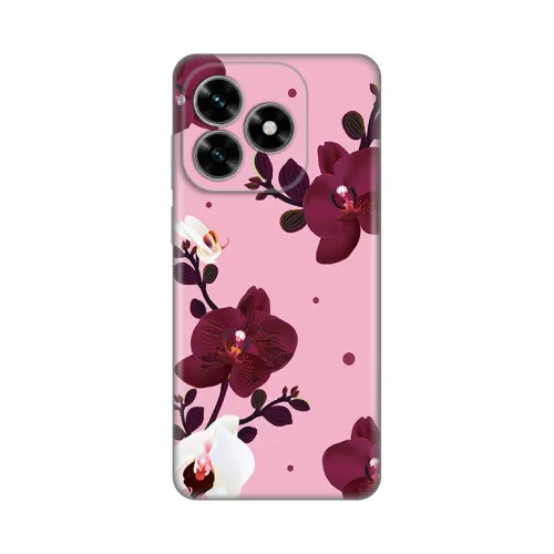 Silikonska futrola - maska print Skin za Huawei Honor X5c Plus Pink Orchid