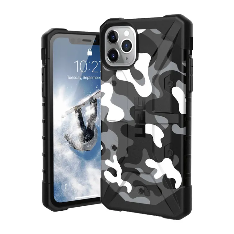 Maska UAG Pathfinder Camo za iPhone 11 Pro crno bela
