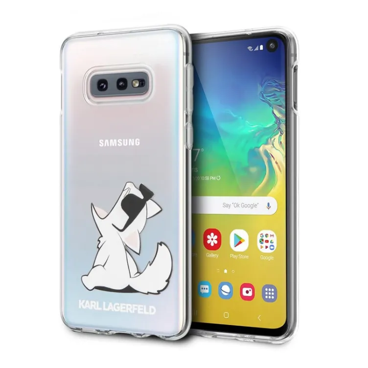 Maska Karl Lagerfeld Cat za Samsung S10e/ G970 transparent.