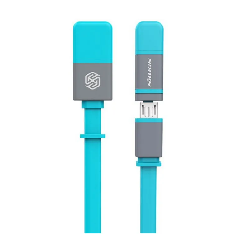 Nillkin USB kabel Plus II 2u1 (Lightning/ Micro) 1,2m plavi.