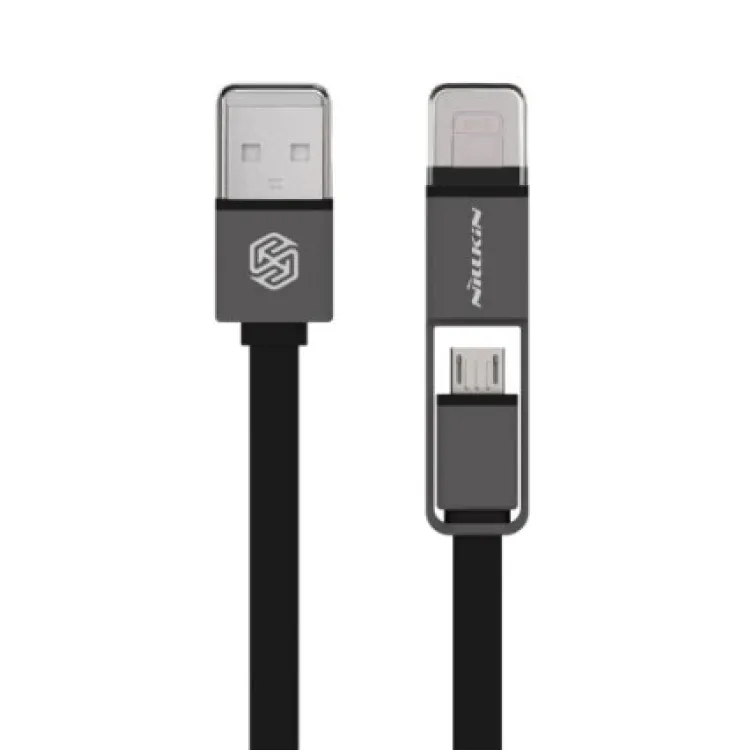 Nillkin USB kabel Plus 2u1 (Lightning/ Micro) 1,2m crni.