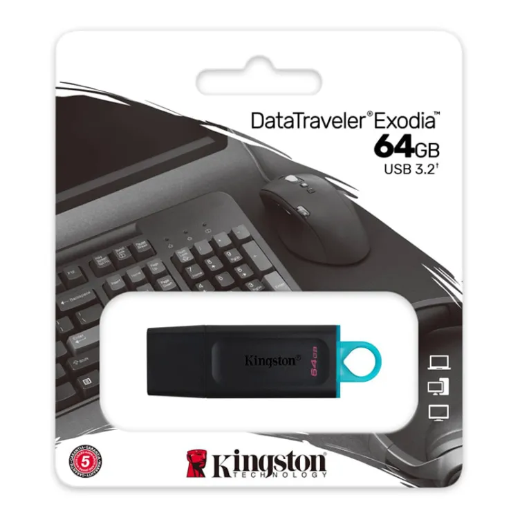 USB Kingston 64GB , USB 3.2 Gen.1, DataTraveler Exodia