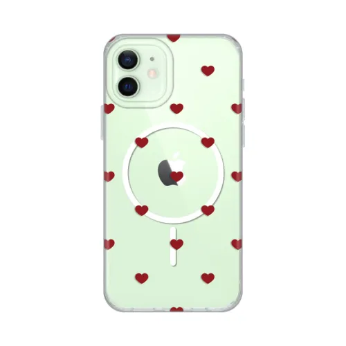 Futrola - maska print Magsafe za iPhone 12/12 Pro 6.1 Red Hearts