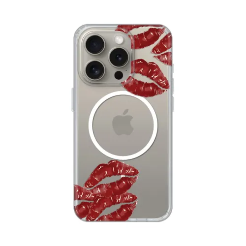 Futrola - maska print Magsafe za iPhone 15 Pro 6.1 Kisses
