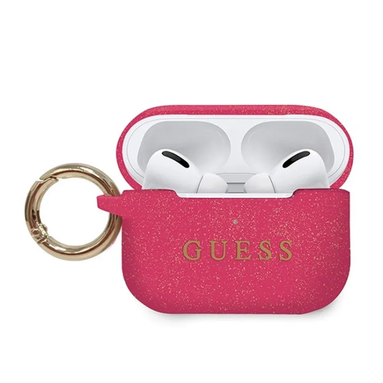 Zastitna futrola Guess Shine za Airpods Pro Shine pink.
