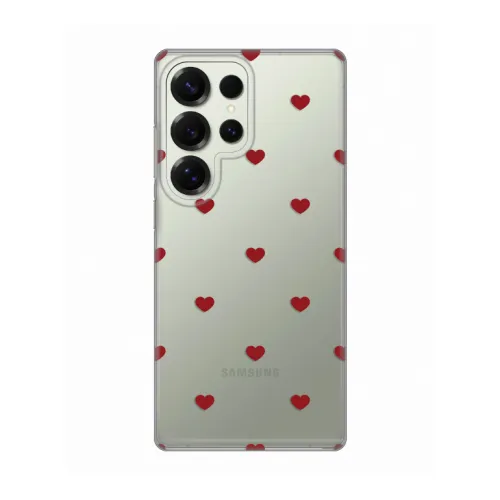 Silikonska futrola - maska print za Samsung S938 Galaxy S25 Ultra Red Hearts