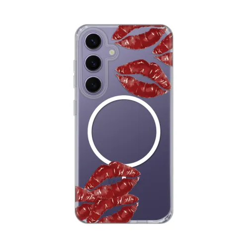Futrola - maska print Magsafe za Samsung S921B Galaxy S24 Kisses