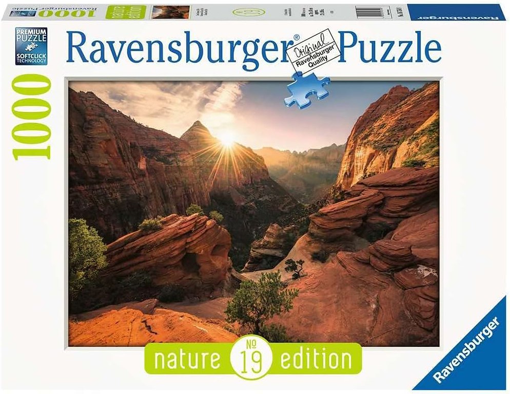 Ravensburger Puzzle slagalica Nature Edition - Kanjon Zion, SAD 1000 komada 12000118