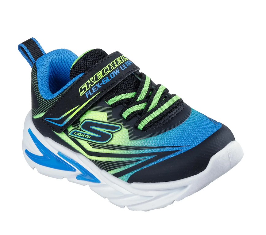 Skechers Patike za dečake S Lights-Flex-Glow Ultra, 400139N-BBLM, Plave