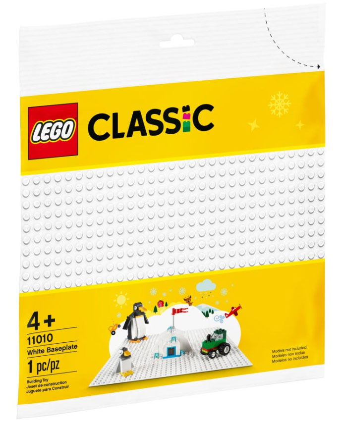 LEGO® Classic Kocke - Bela podloga za kocke 11010