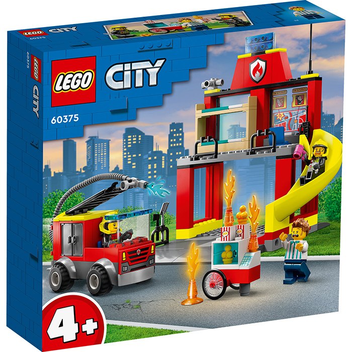 LEGO® City Kocke Vatrogasna stanica i vatrogasno vozilo 60375