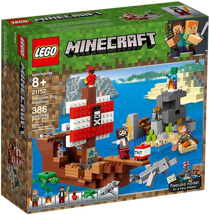 LEGO® Kocke Minecraft - Piratski brod 21152