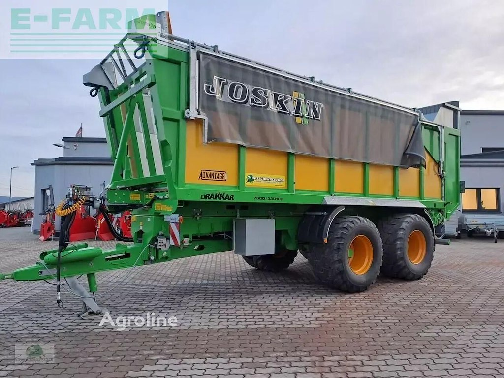 Joskin drakkar 7600/33d180 traktorska prikolica