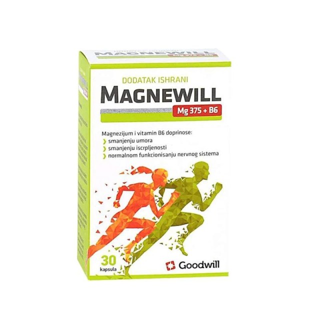 MAGNEWILL MG + B6 30 KAPSULA