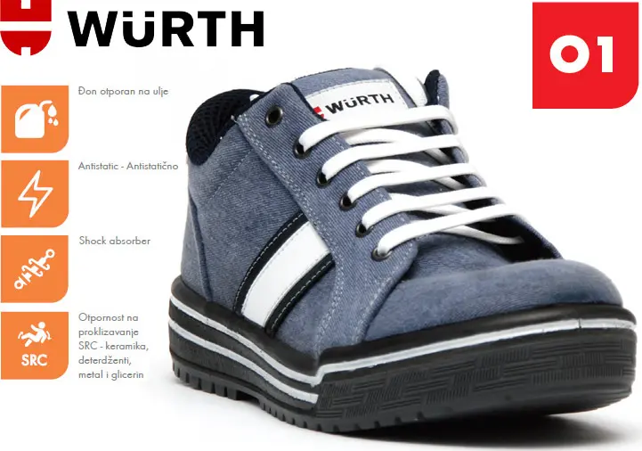 Wurth Radna patika Sirocco O1 vel. 46