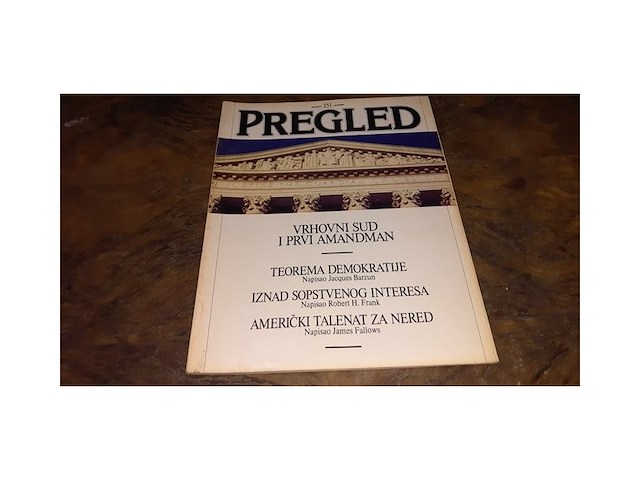 Pregled 251-Ambasada SAD  USA Beograd
