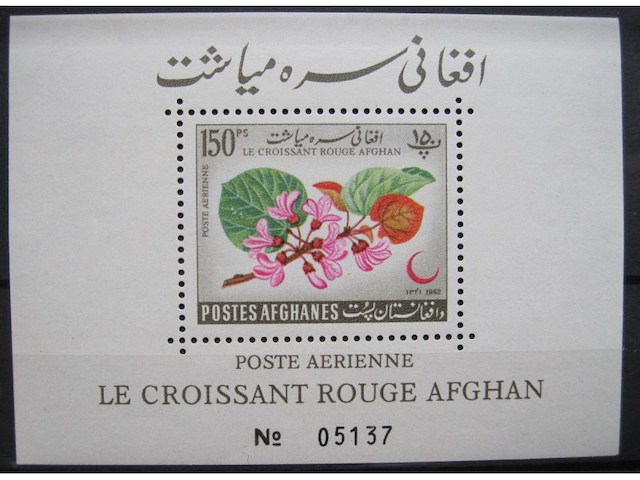 Blok, Afganistan, 1962. MNH