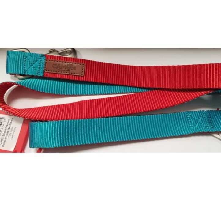 CAMON POVODAC ZA PSE 25 MM X 120 CM - CRVENO-ZELENI A2203565