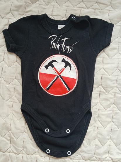 Nov Pink Floyd crni bodic za bebe, 56-62