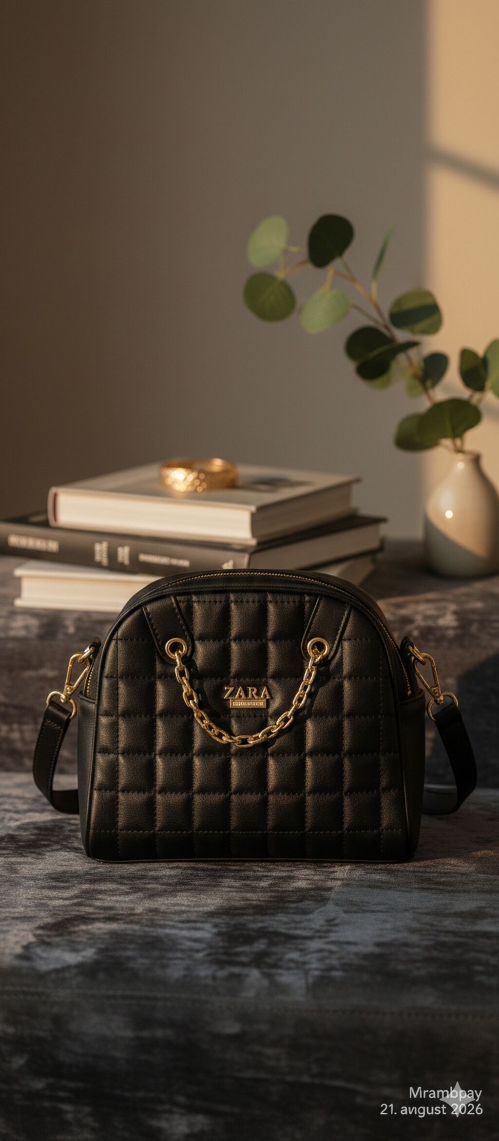 ZARA ženska torba preko ramena - Model: kompaktna crossbody torba sa
