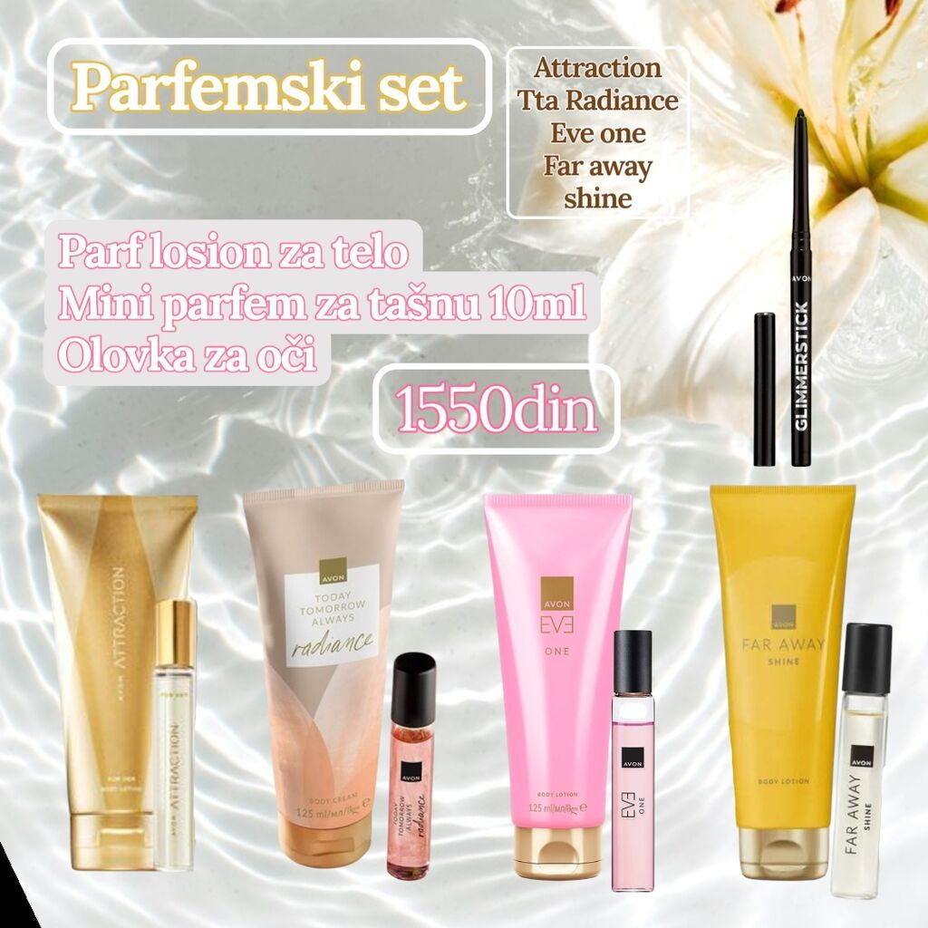 Parfemski set – Avon Sadržaj seta: - Parfimisani losion za telo 125