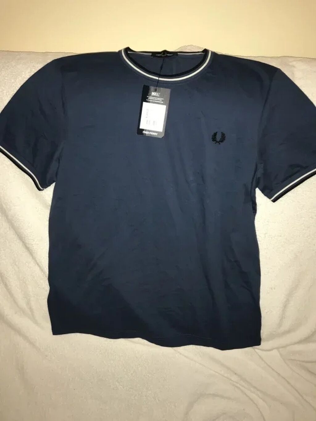 Men's T-shirt Fred Perry, bоја - Tamnoplava
