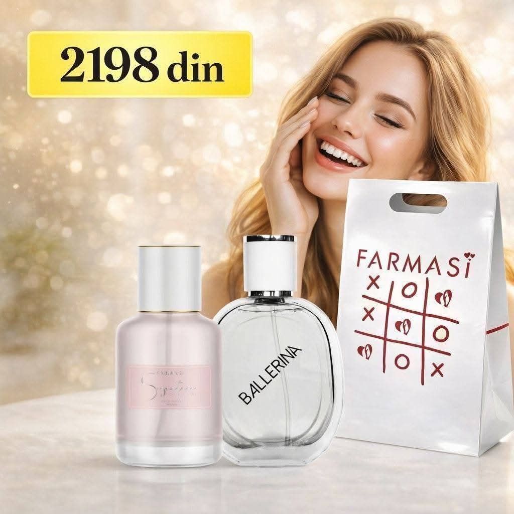 Farmasi poklon set – dva ženska mirisa + poklon kesica - Parfemska