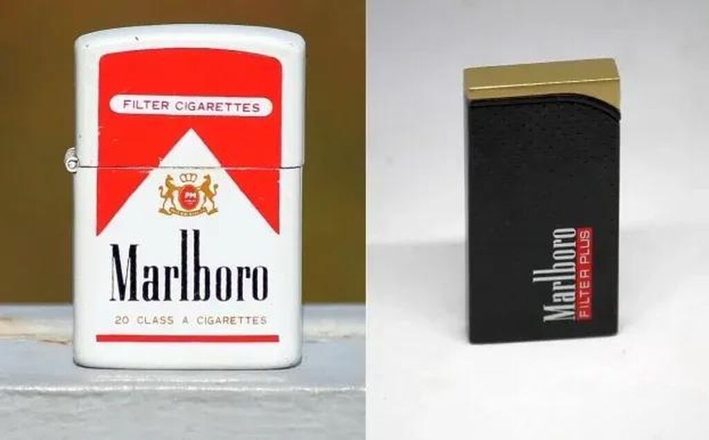 MARLBORO Champ i Marlboro Slim Design Jet Flame upaljač. MARLBORO