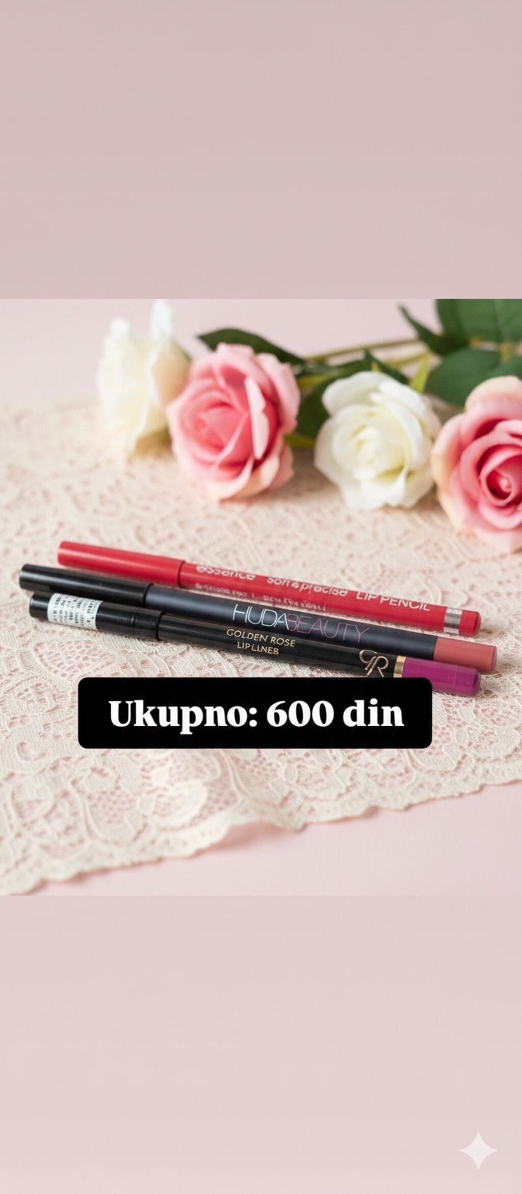 Set olovaka za usne – ukupno 3 komada: - Essence Soft & Precise