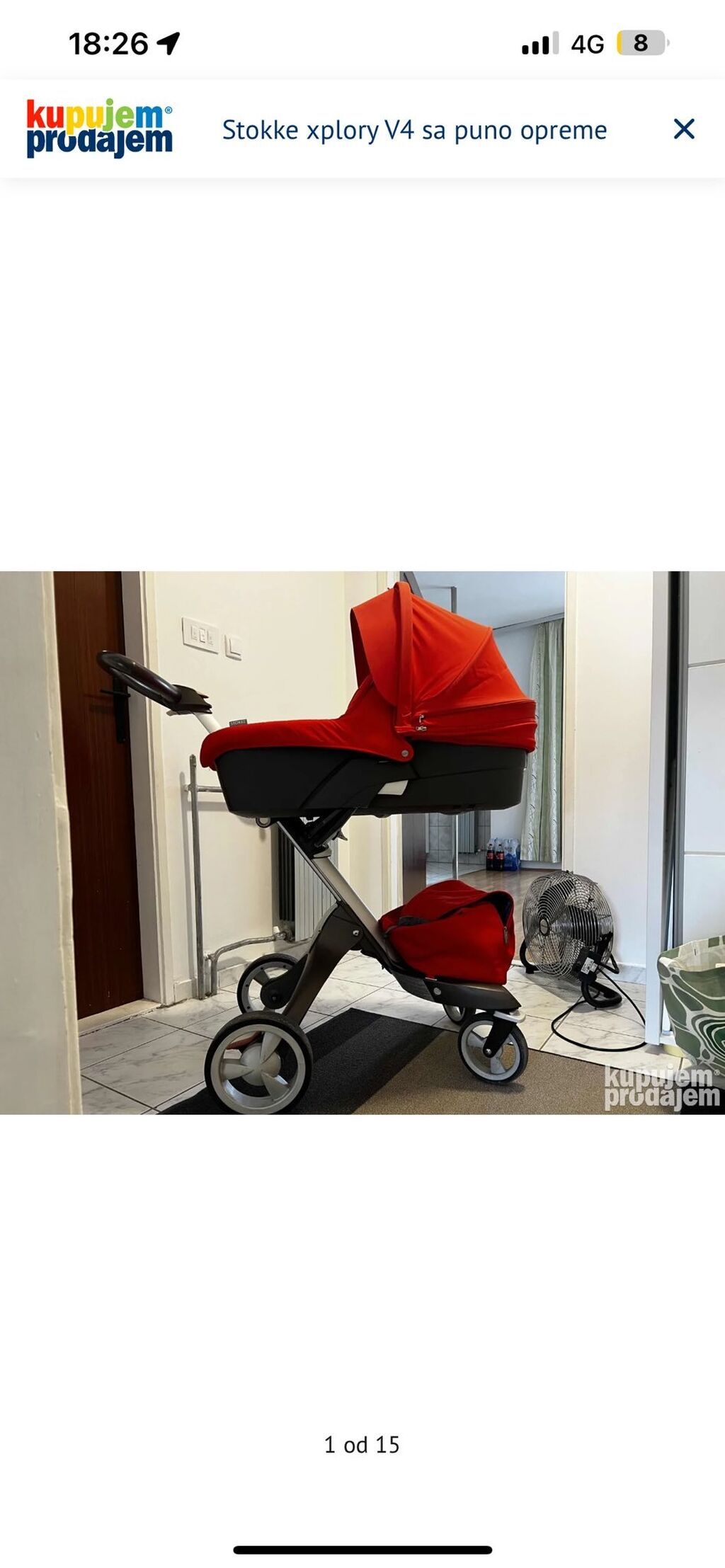 Stokke Xplory V4 – komplet - Kolica sa konstrukcijom karakterističnog