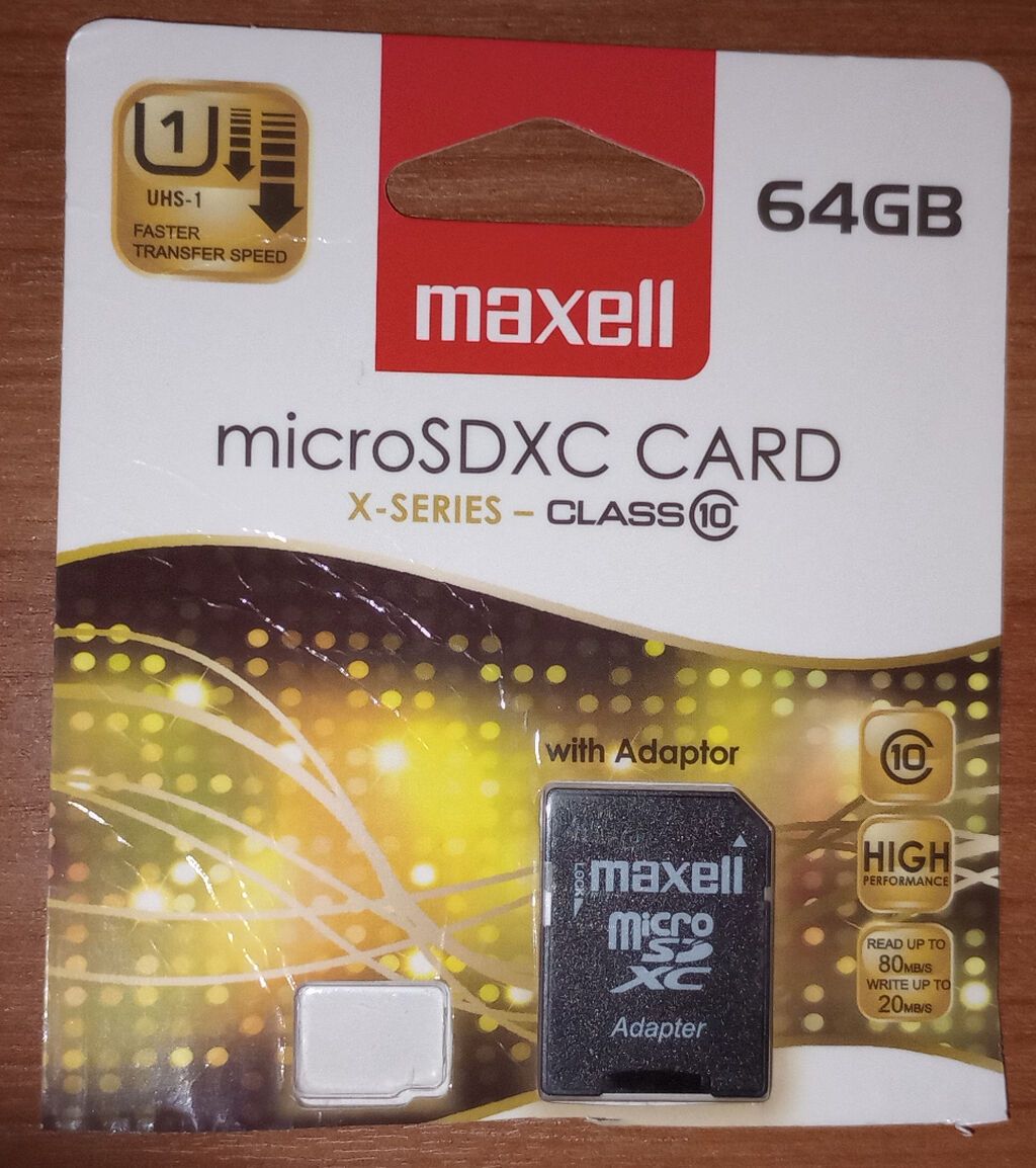 Prodajem novu Maxell SD karticu 64gb cena povoljna može slanje