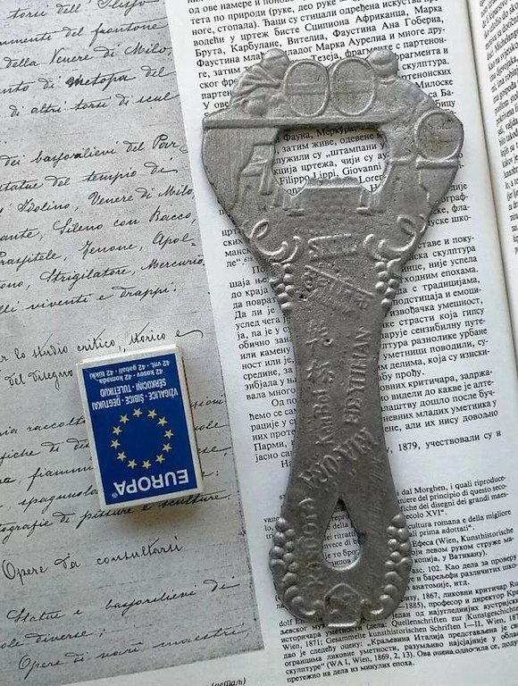 Vintage aluminijumski otvarač veliki otvarač za flaše 21cm!. Vintage